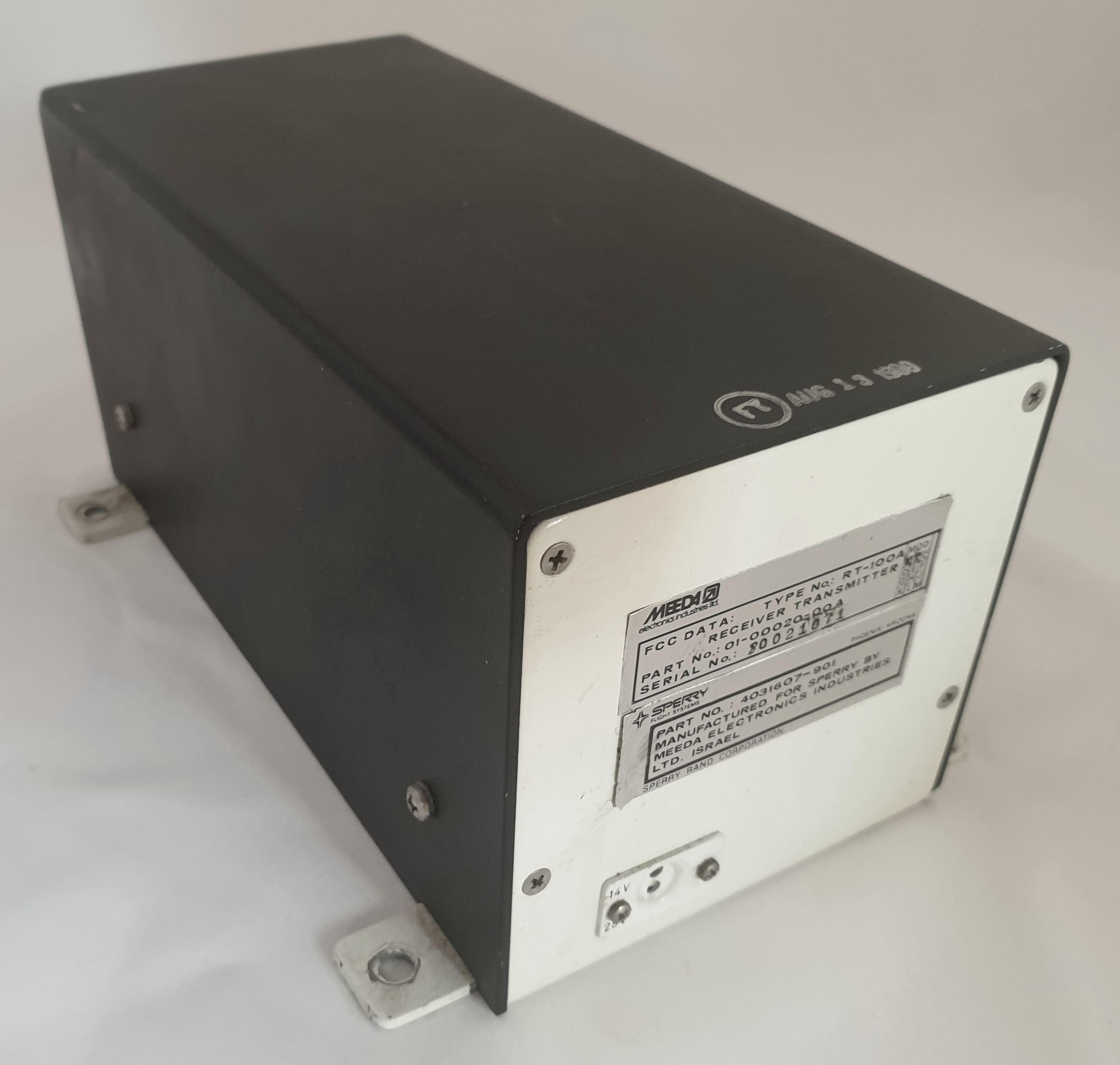 Rosenbaum Aviation ® EUROPE - Sperry Meeda RT-100A Receiver Transreceiver Transmitter 4031607 ...